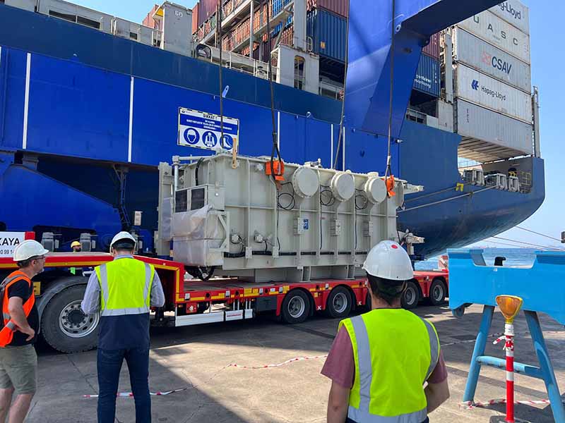 ORIGIN LOGISTICS Ships 200 Tones Transformers and Accessories