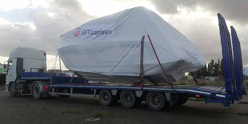 GFT LOGISTICS (Turkey) transports 5000 kg Yacht