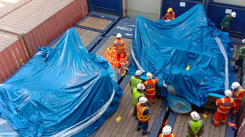 RELIANCE FREIGHT (Pakistan) delivers 93-Ton Breakbulk Cargo from China ...